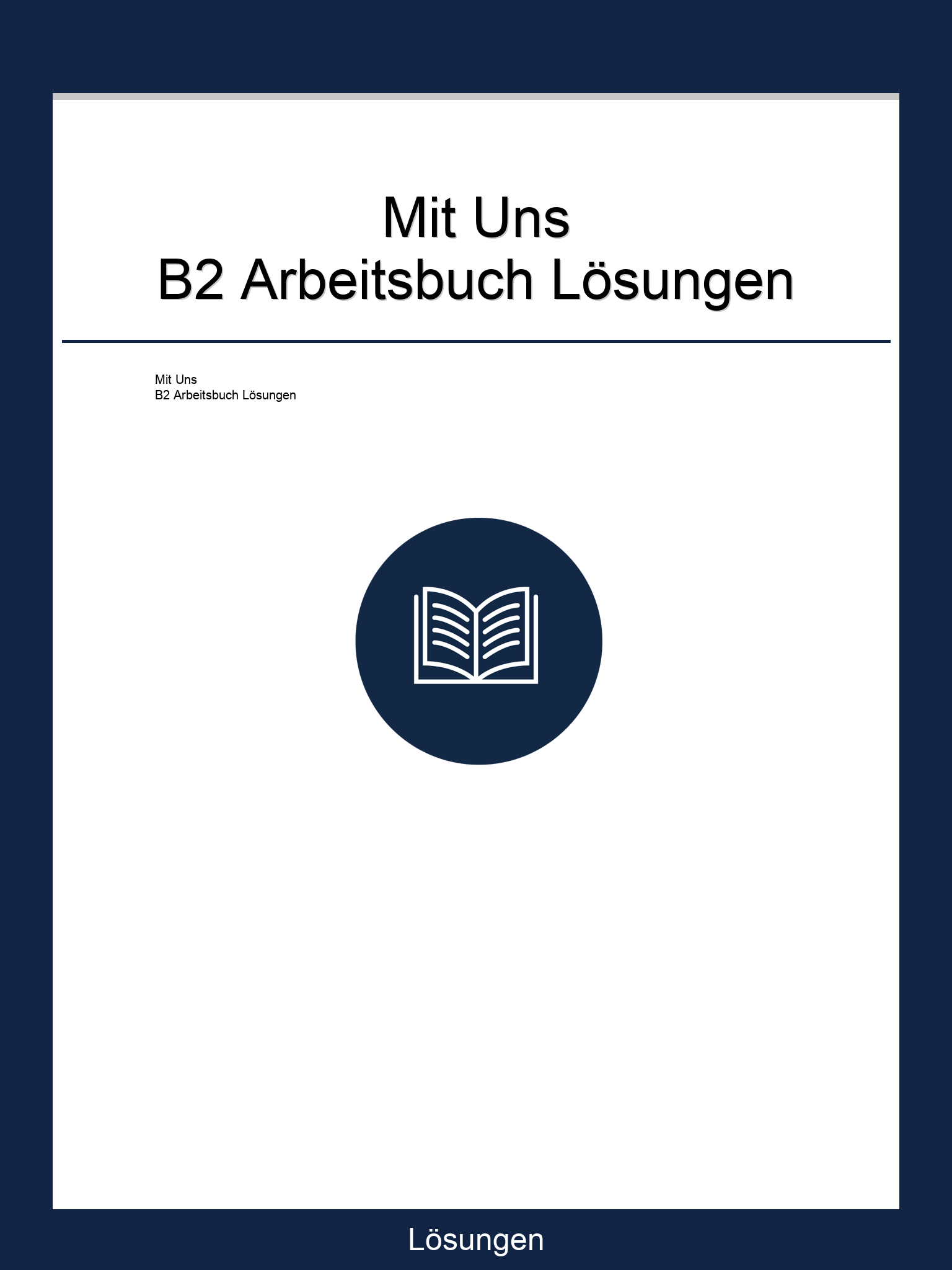 Mit Uns B2 Arbeitsbuch Lösungen
